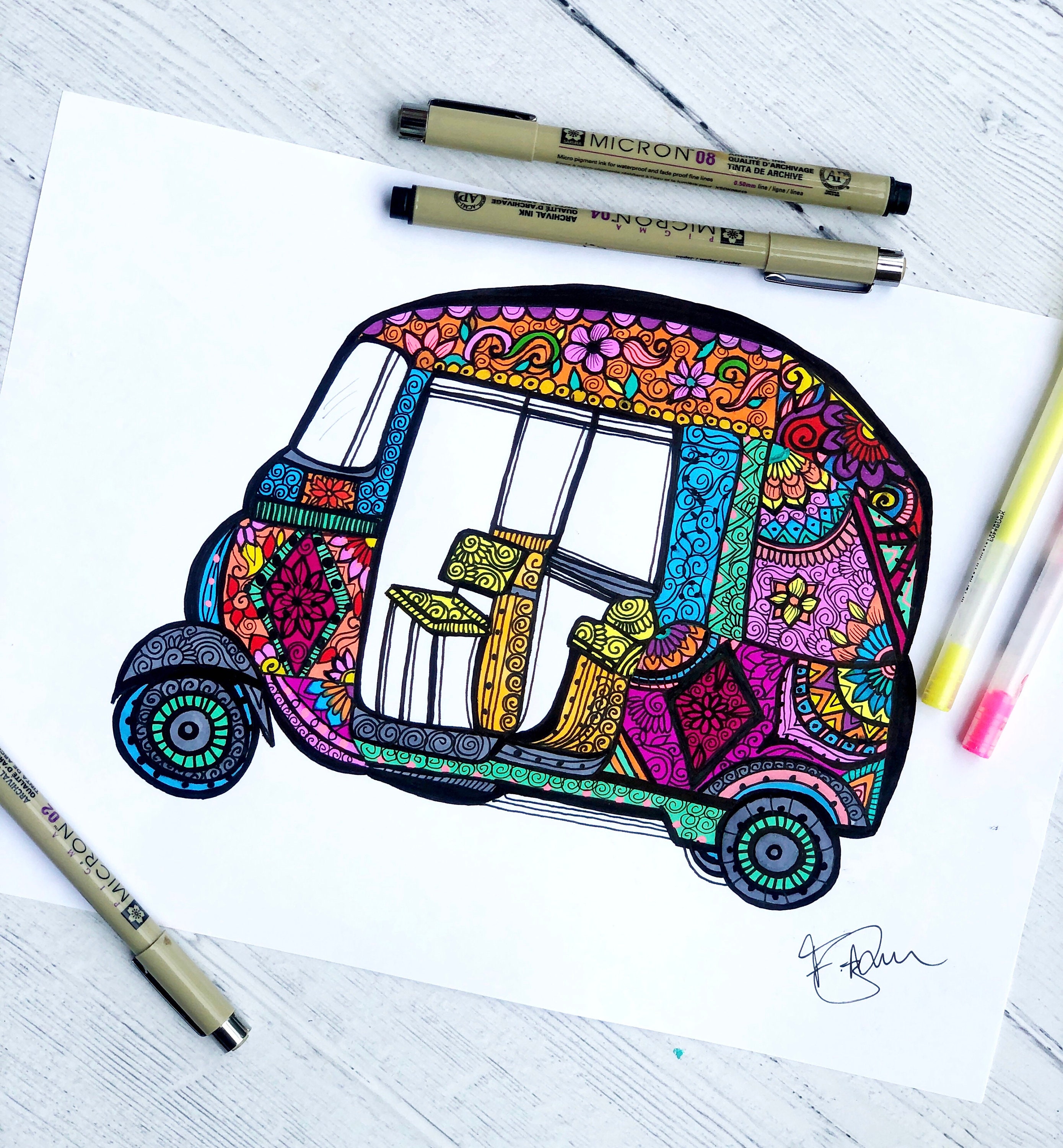 South Asia Fridge Magnets- Pakistani Truck Art, Indian Art, Bangladeshi ...