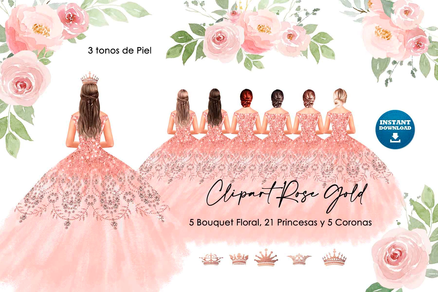 Bộ sưu tập rose gold quinceanera background với thiết kế lãng mạn và ...