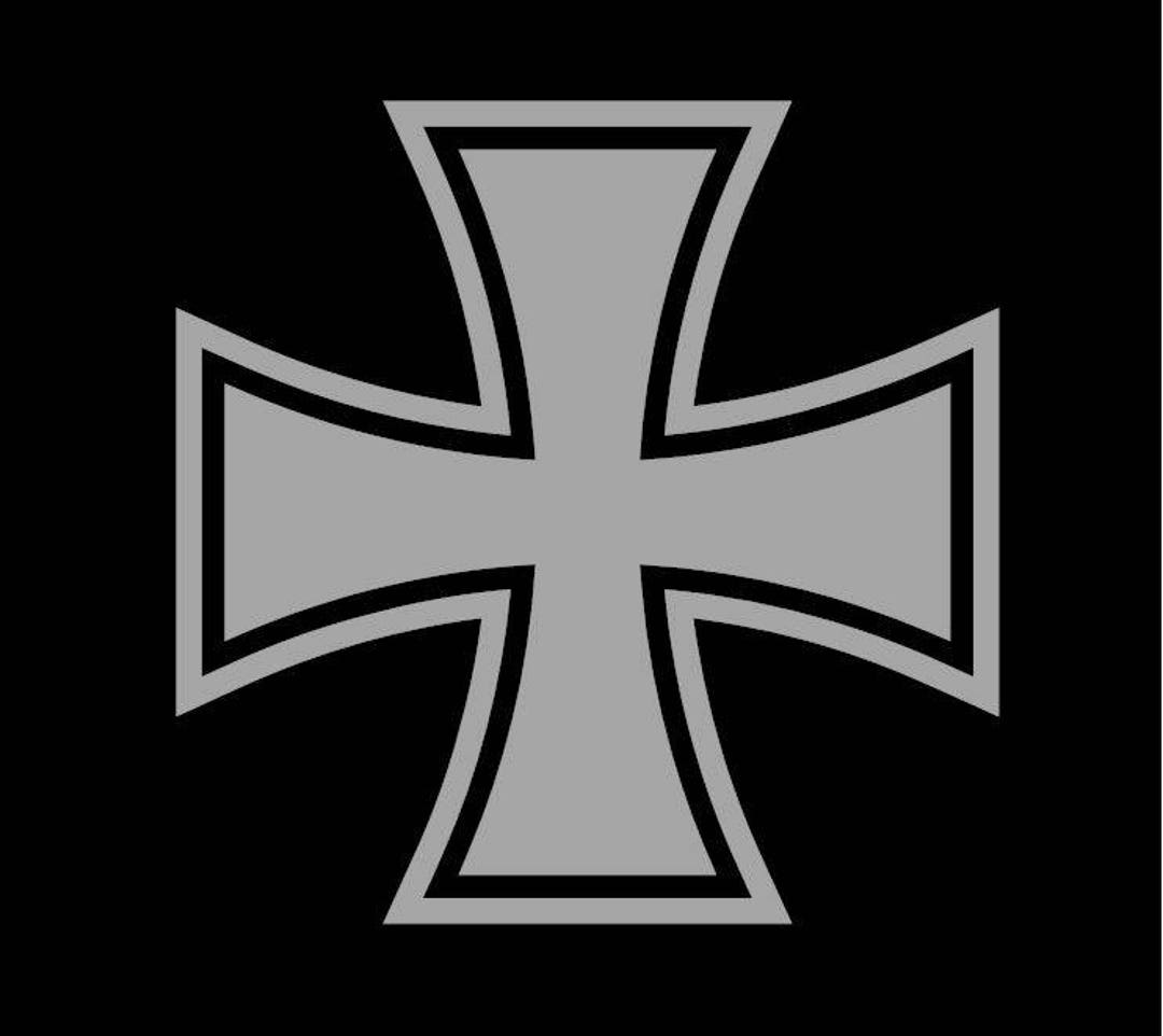 Iron Cross Motorcycle, Car Window Decal Sticker - Etsy