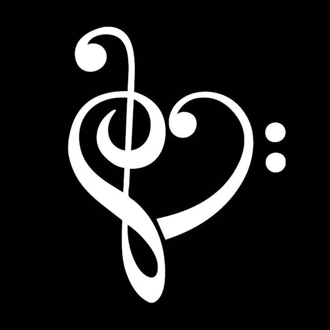 Car Window, Decal, Music Lover Double Clef, Sticker, - Etsy