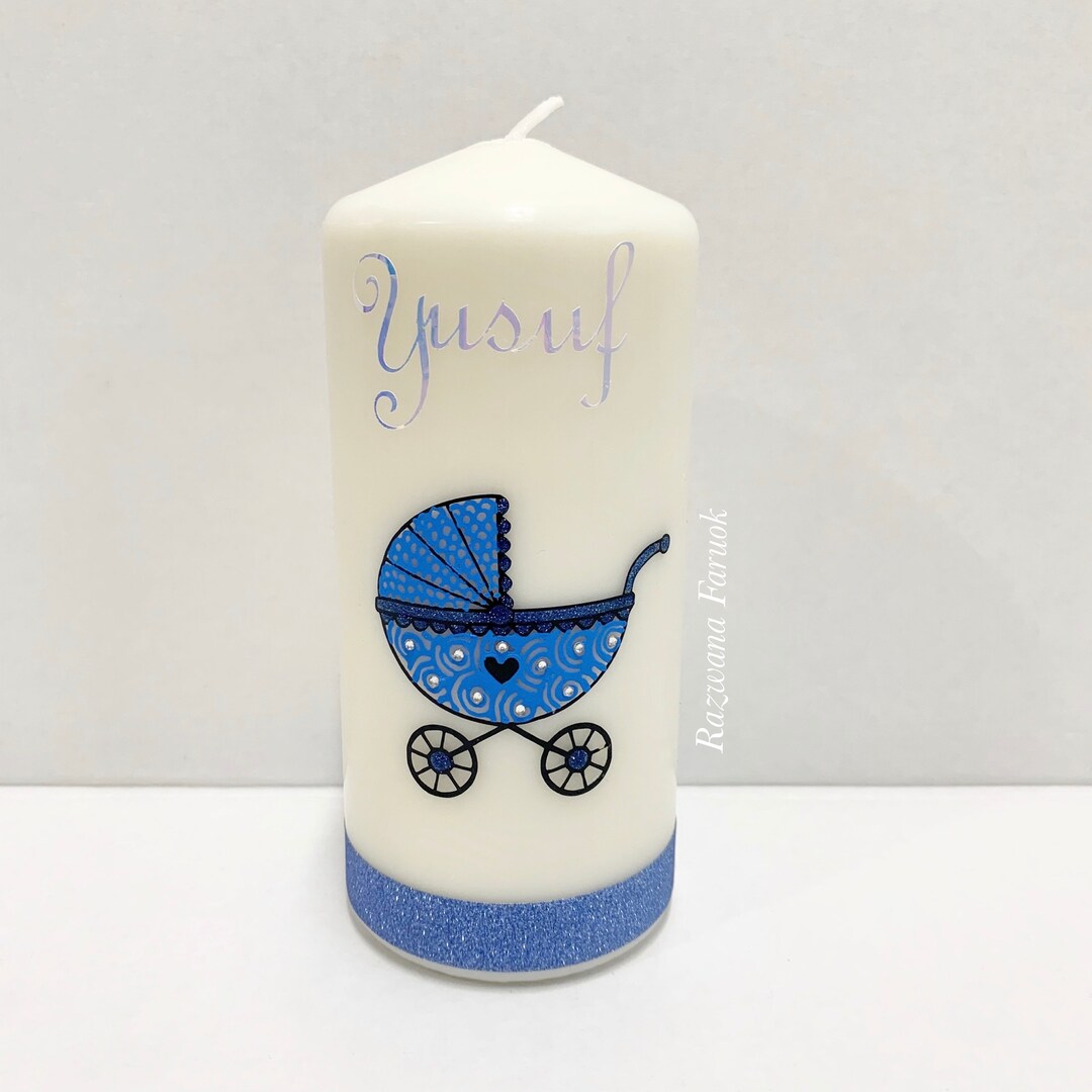 Personalised Baby Shower Gift | Candle for Babies | Newborn Baby Gifts ...
