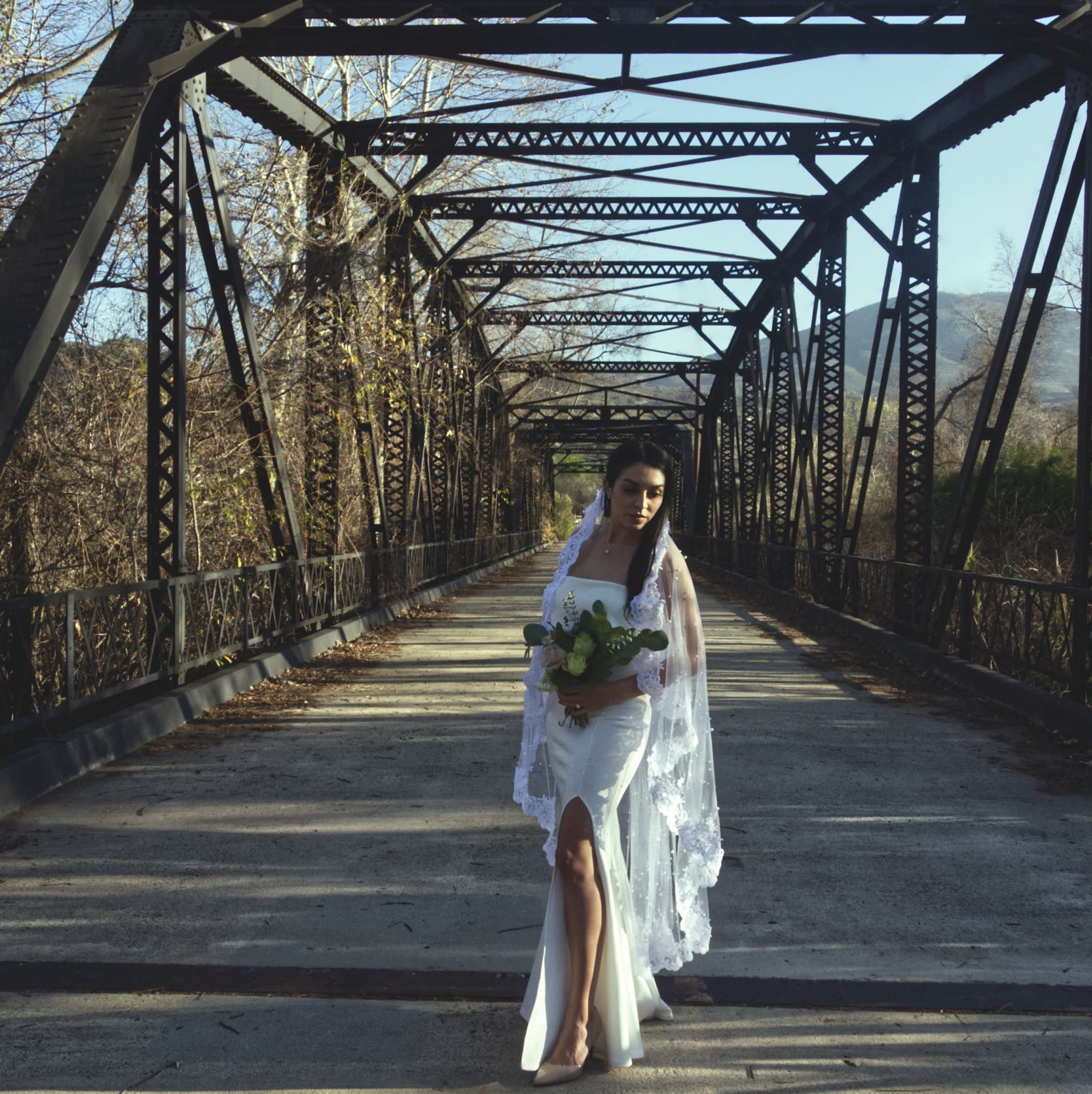 Layla Butterfly Pearl Wedding Veil - Etsy