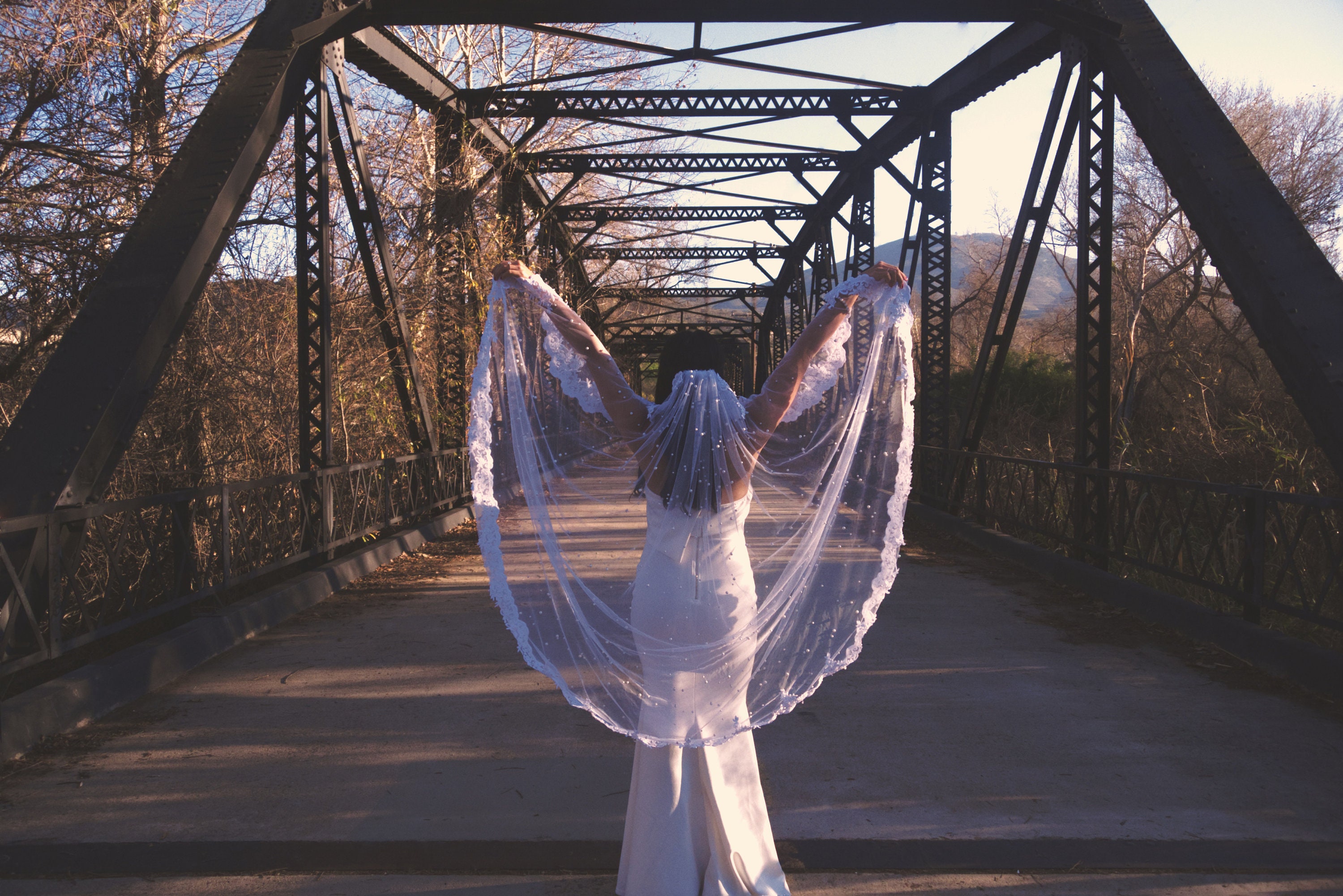 Layla Butterfly Pearl Wedding Veil - Etsy
