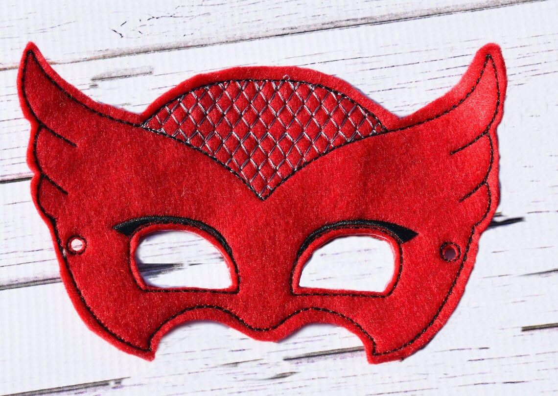 Kids Felt Mask PJ Mask Character Mask Owlette Gekko Catboy - Etsy