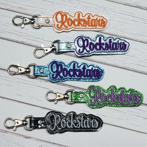 Rockstar - Key Chain – Key Fob – Key Holder – Key Ring – Rockstar Snap ...