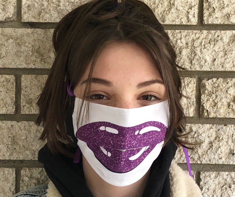 Funny Face Mask Cotton Mask With Filter Pocket and Nose Wire | Etsy