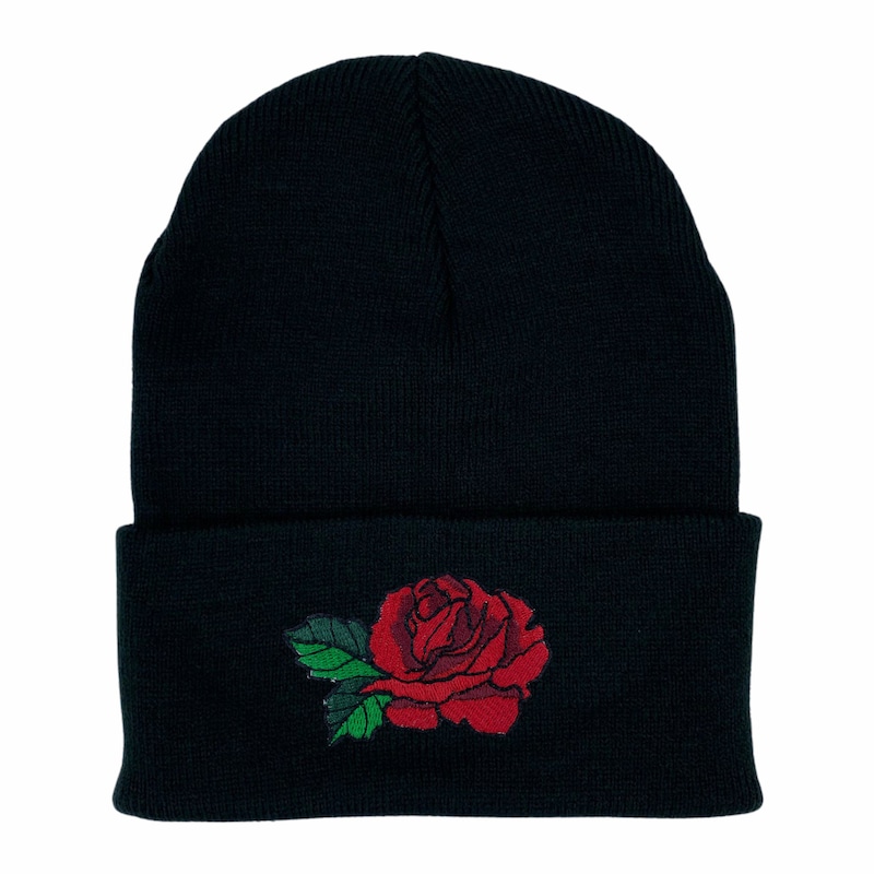 Rose Beanie - Etsy