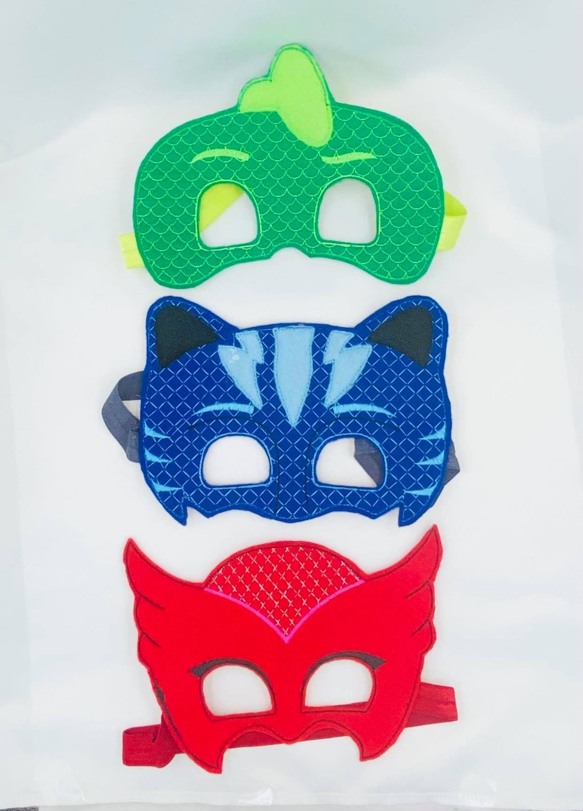 Kids Felt Mask PJ Mask Character Mask Owlette Gekko Catboy - Etsy