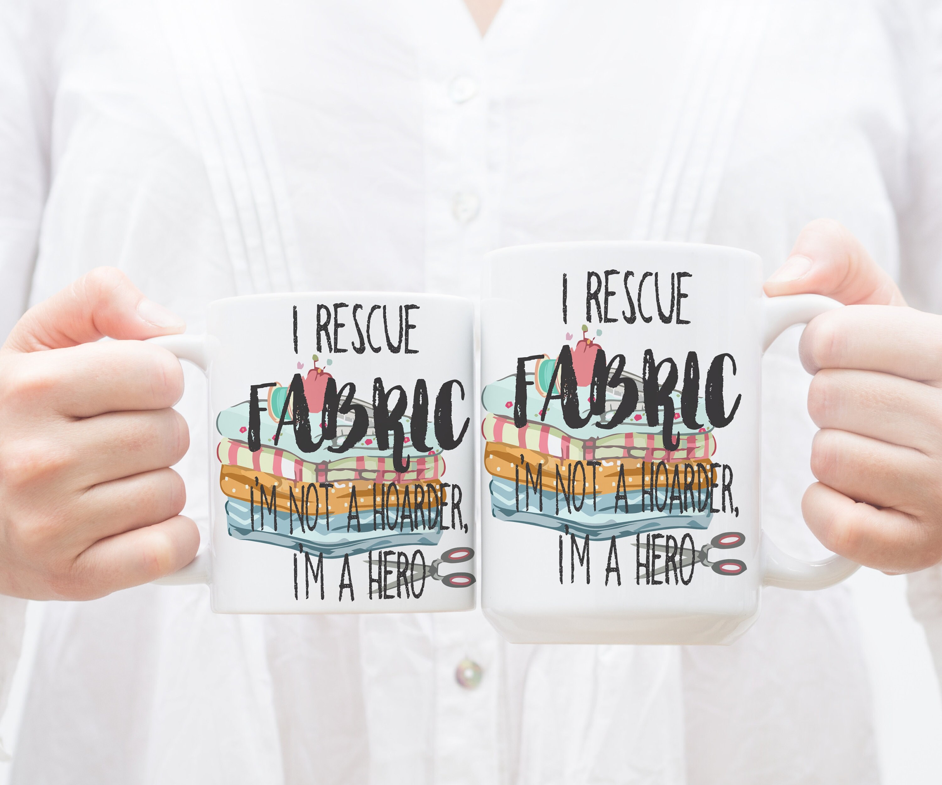 Sewing Coffee Mug Fabric Lover Mug Funny Sewing Mug Gift | Etsy