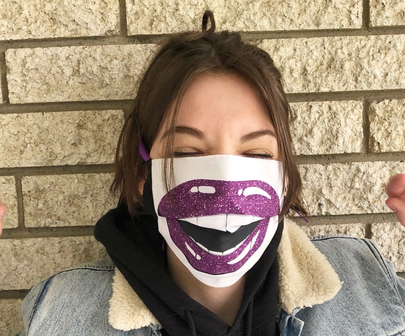 Funny Face Mask Cotton Mask With Filter Pocket and Nose Wire - Etsy