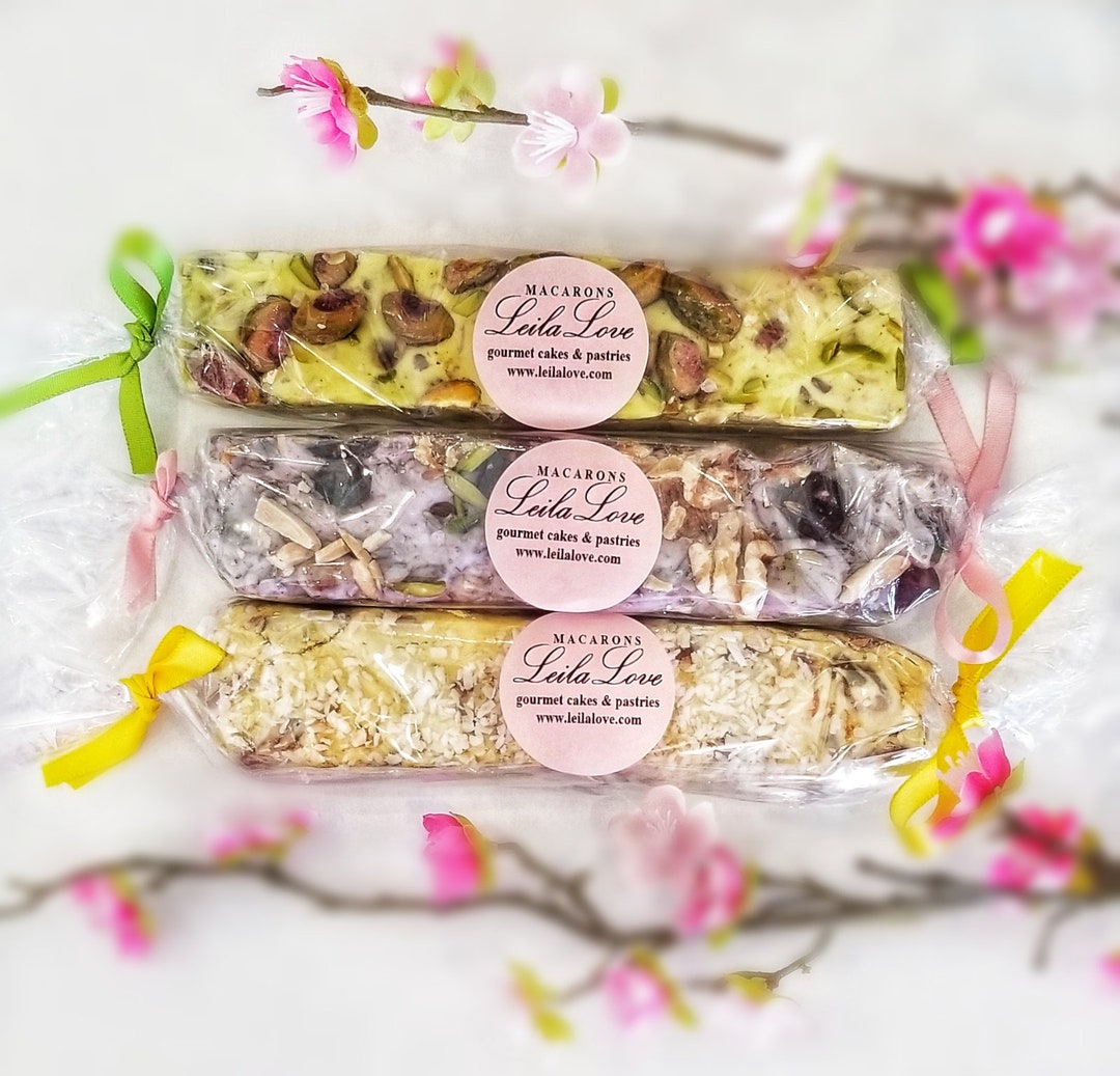 Nougat Gift Pack Three Flavors Lemon - Wild Lavender Violet Pistachio ...