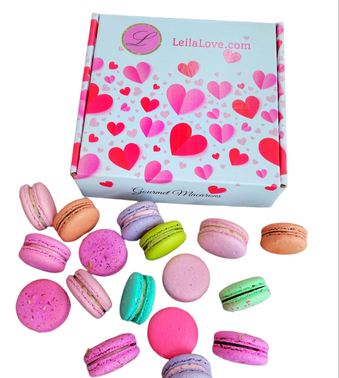 Leilalove Macarons Amour 21 Gourmet Macarons Box May Vary - Etsy