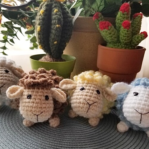 Mini Plush Sheep. Handmade Adorable Crochet Sheep - Etsy