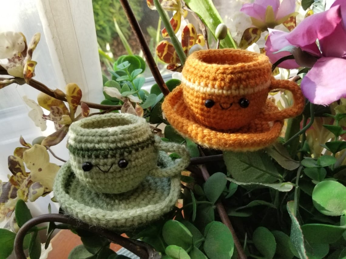 Crochet Coffee Cups | Etsy