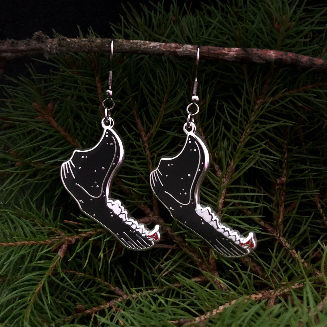Wolf Jaw Bone Earrings, Bone Jewelry, Forestcore, Gothic, Jawbone ...