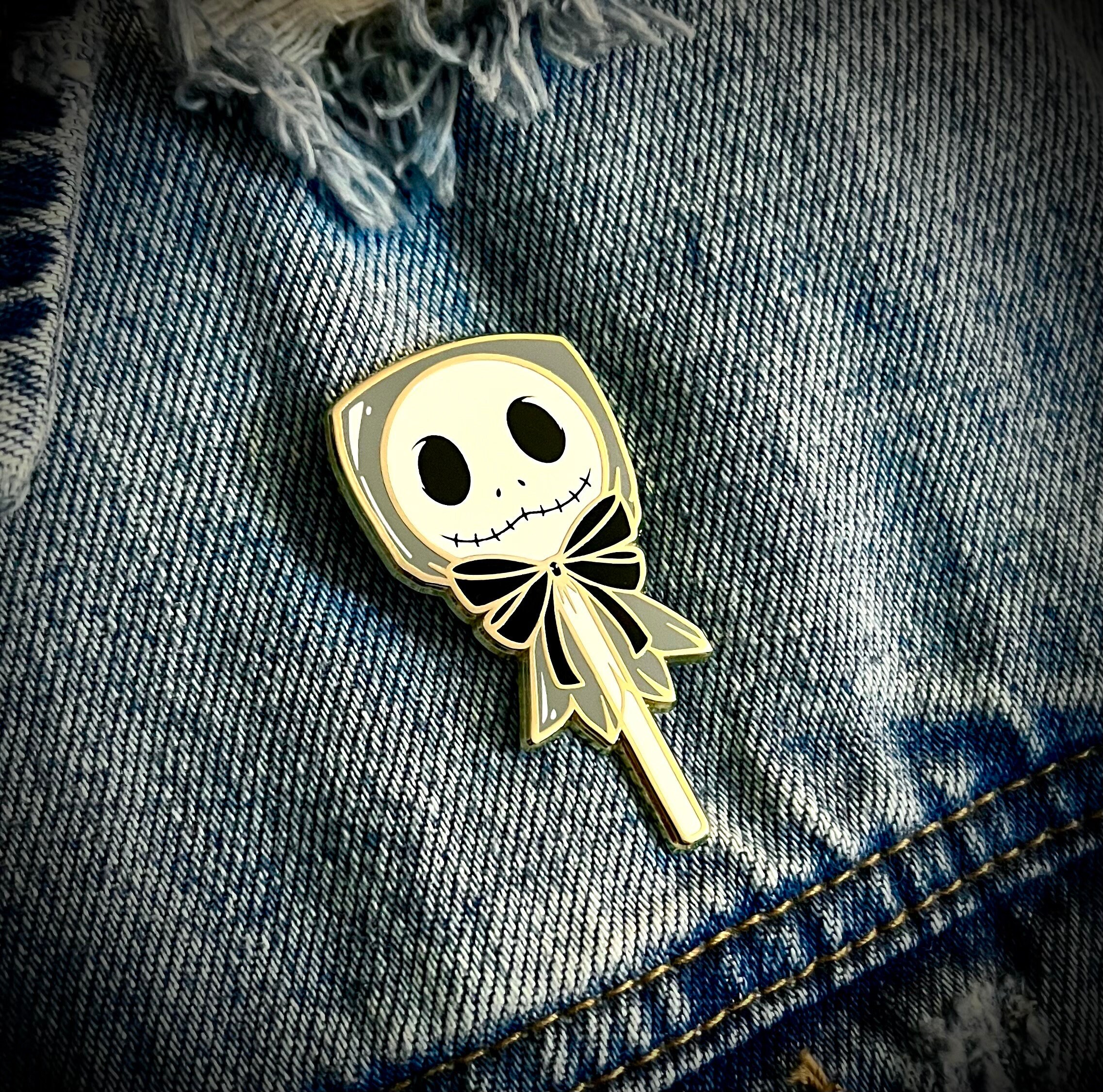 Skeleton Lollipop, Enamel Pin, Halloween Pin, Hard Enamel Pin, Lollipop ...
