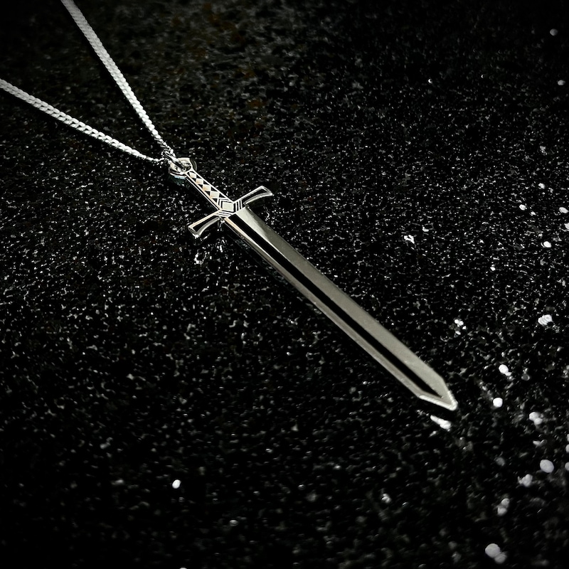 Sword Necklace - Etsy