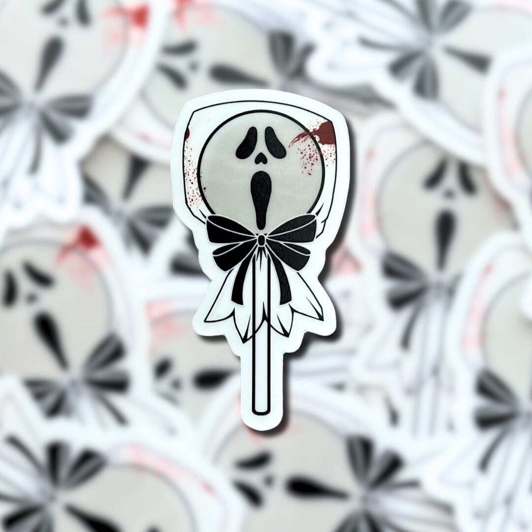 Ghost Lollipop Sticker, Halloween Sticker, Lollipop Sticker, Horror ...