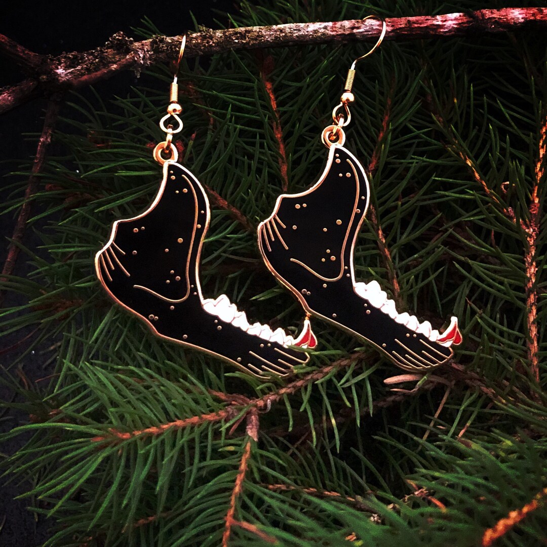 Wolf Jaw Bone, Bone Earrings, Bone Jewelry, Forestcore, Gothic Jewelry ...