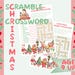 Thanksgiving Word Scramble Game Fall Word Scramble Autumn Word Scramble ...
