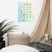 Gender Neutral Yellow Green ALPHABET Enhanced Matte Poster School ...
