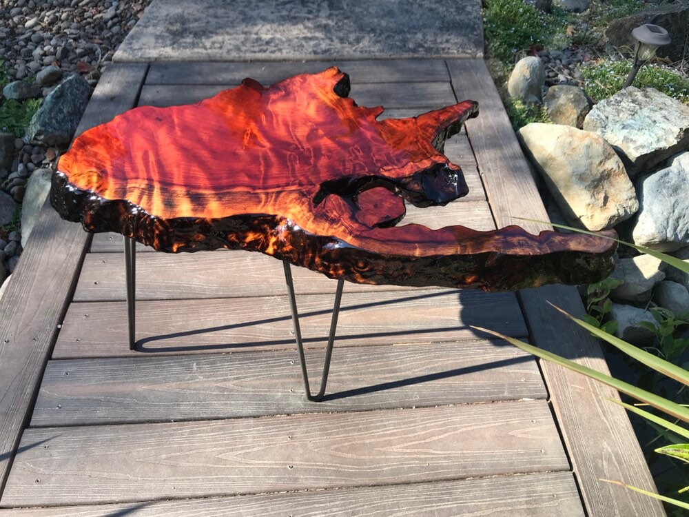 Soldlive Edge Redwood Burl End Table Etsy