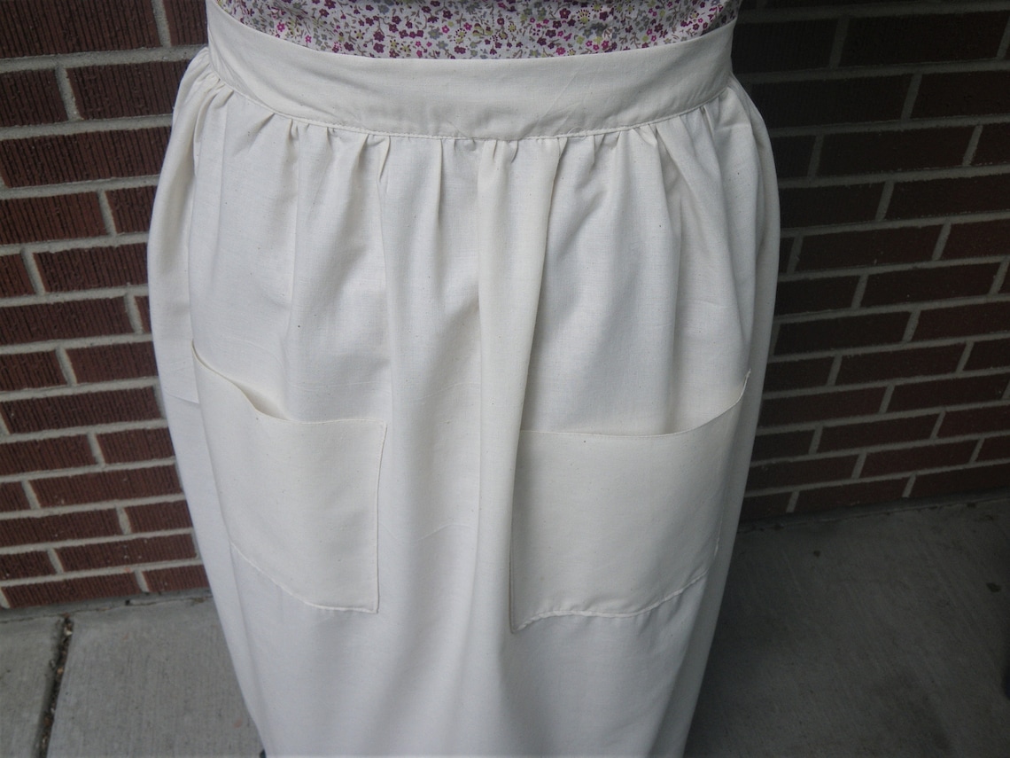 Trek Apron, Pioneer Apron, Costume Apron, Muslin, Two Large Pockets ...