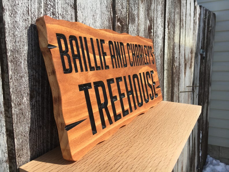 Personalized Treehouse Sign Playhouse Sign Treehouse Custom - Etsy