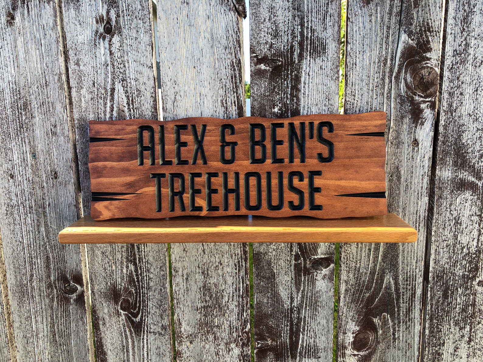 Personalized Treehouse Sign Playhouse Sign Treehouse Custom Wood Sign ...