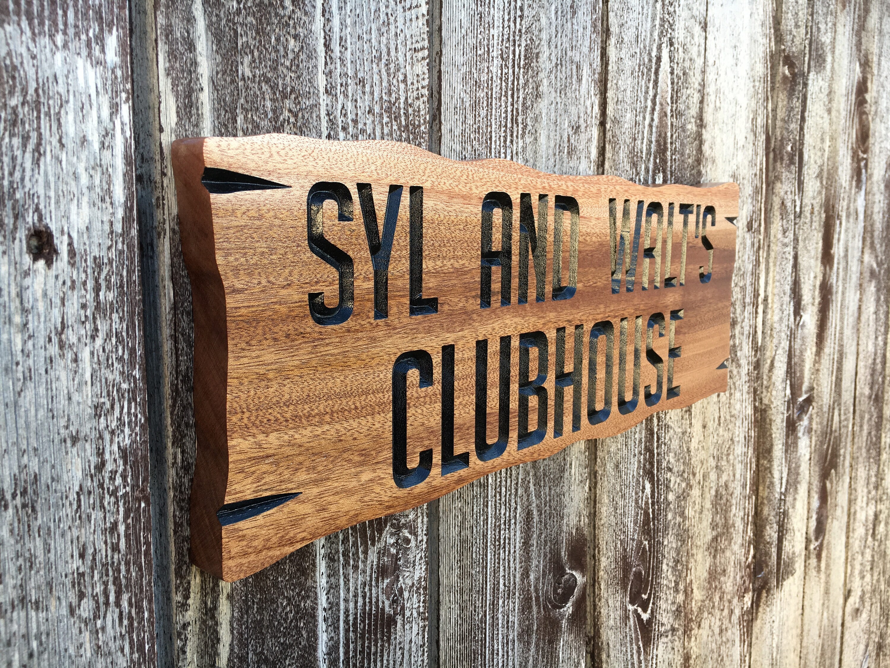 Personalized Treehouse Sign Playhouse Sign Treehouse Custom Wood Sign ...