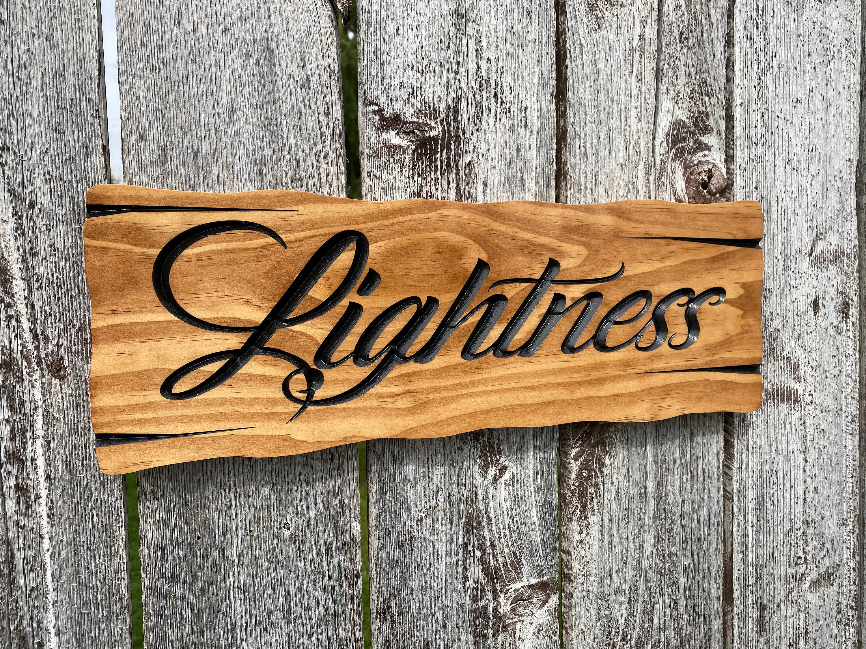 Custom Carved Wood Sign: Personalized Family Name, Rustic Decor - Etsy