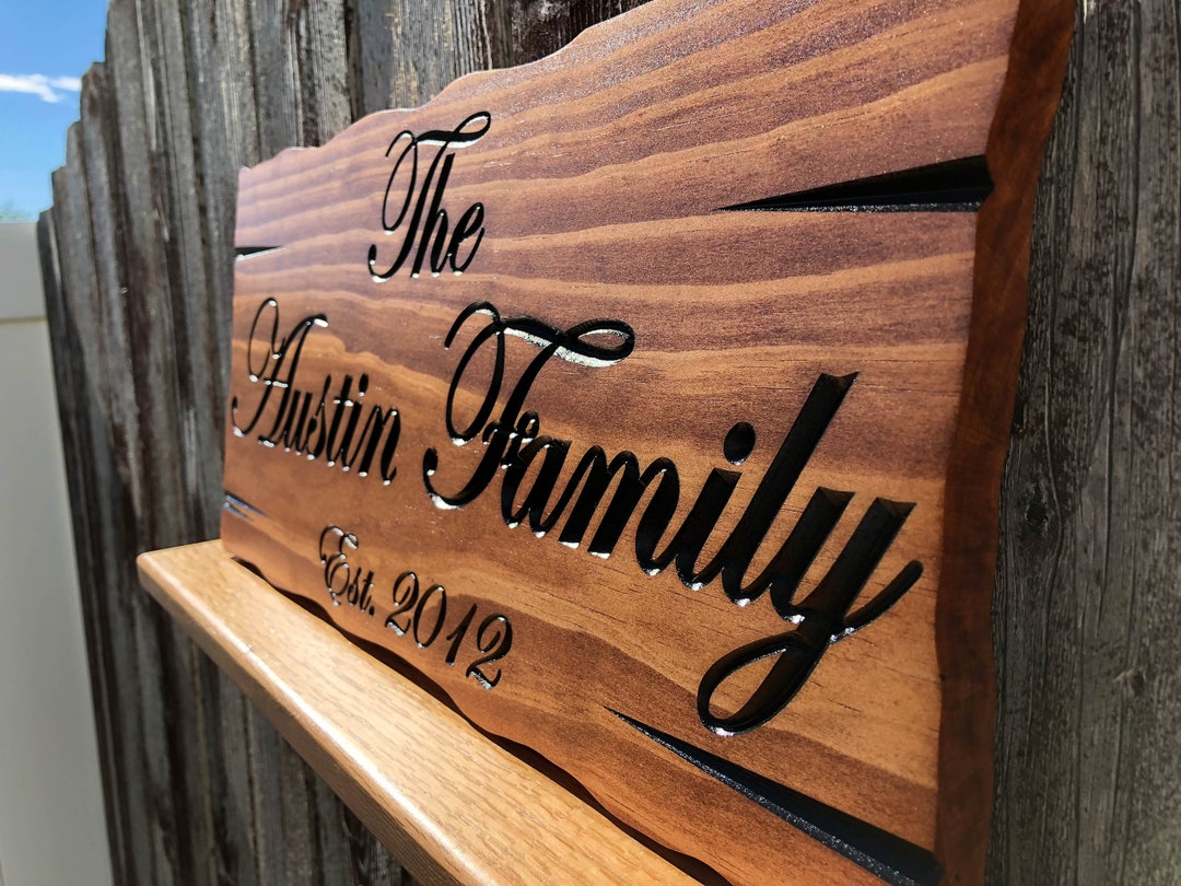 Family Name Sign Last Name Sign Established Sign Personalized Wood Sign ...
