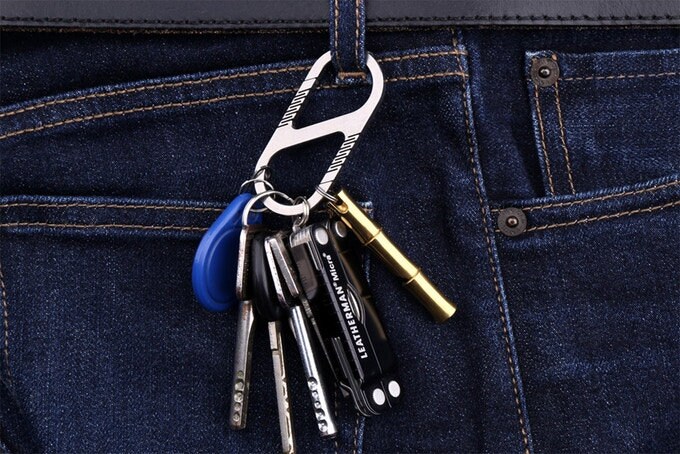 TIMAZE: TK6 Titanium Key Chain - Etsy