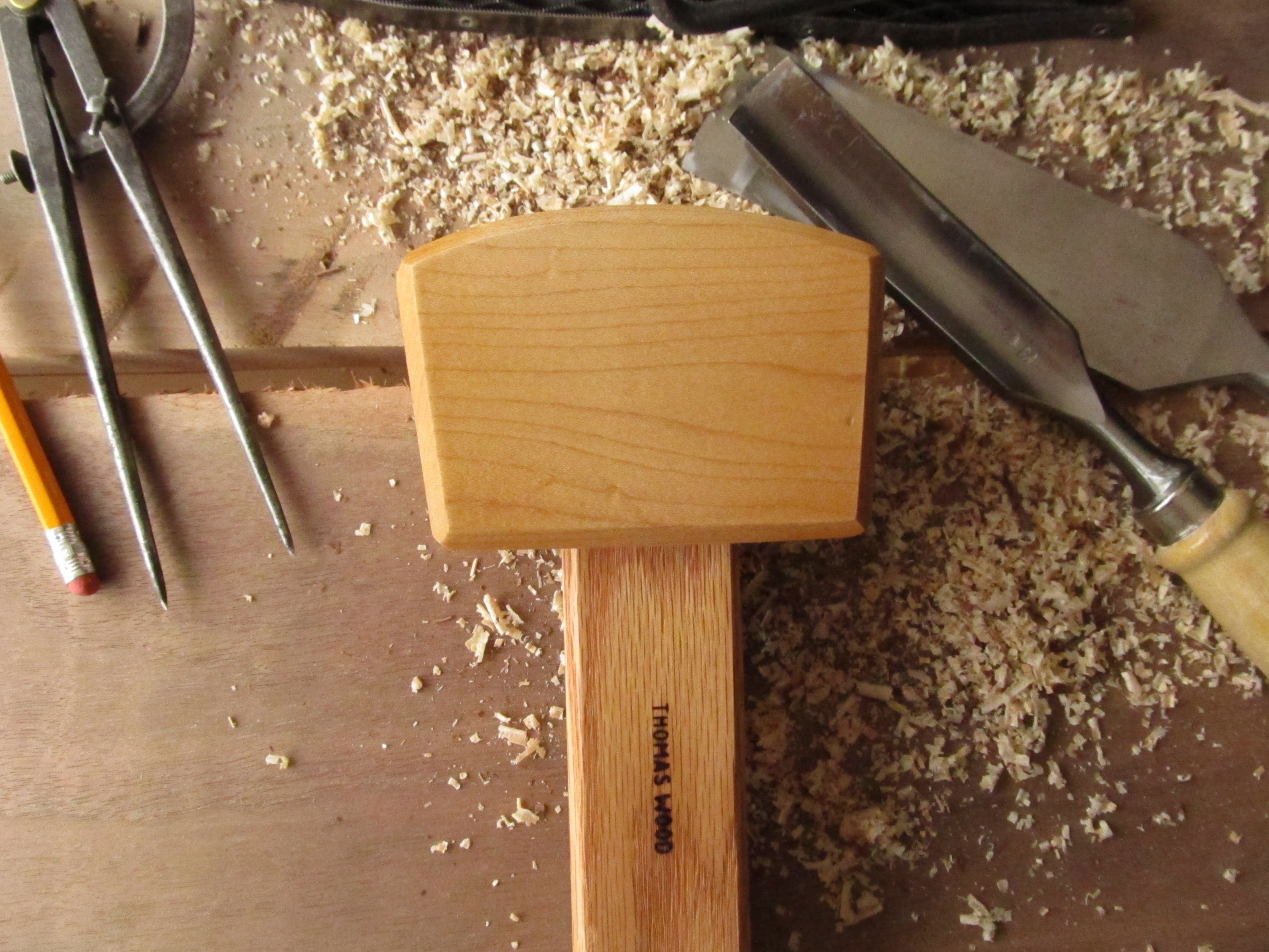 Hardwood Hand Mallet With Angled Head | Etsy