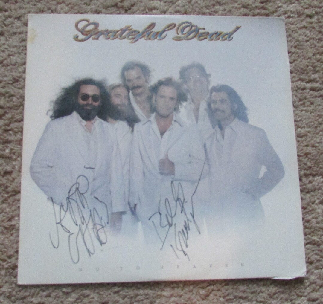 Grateful Dead Jerry Garcia and Bill Kreutzmann Autographed go to Heaven ...