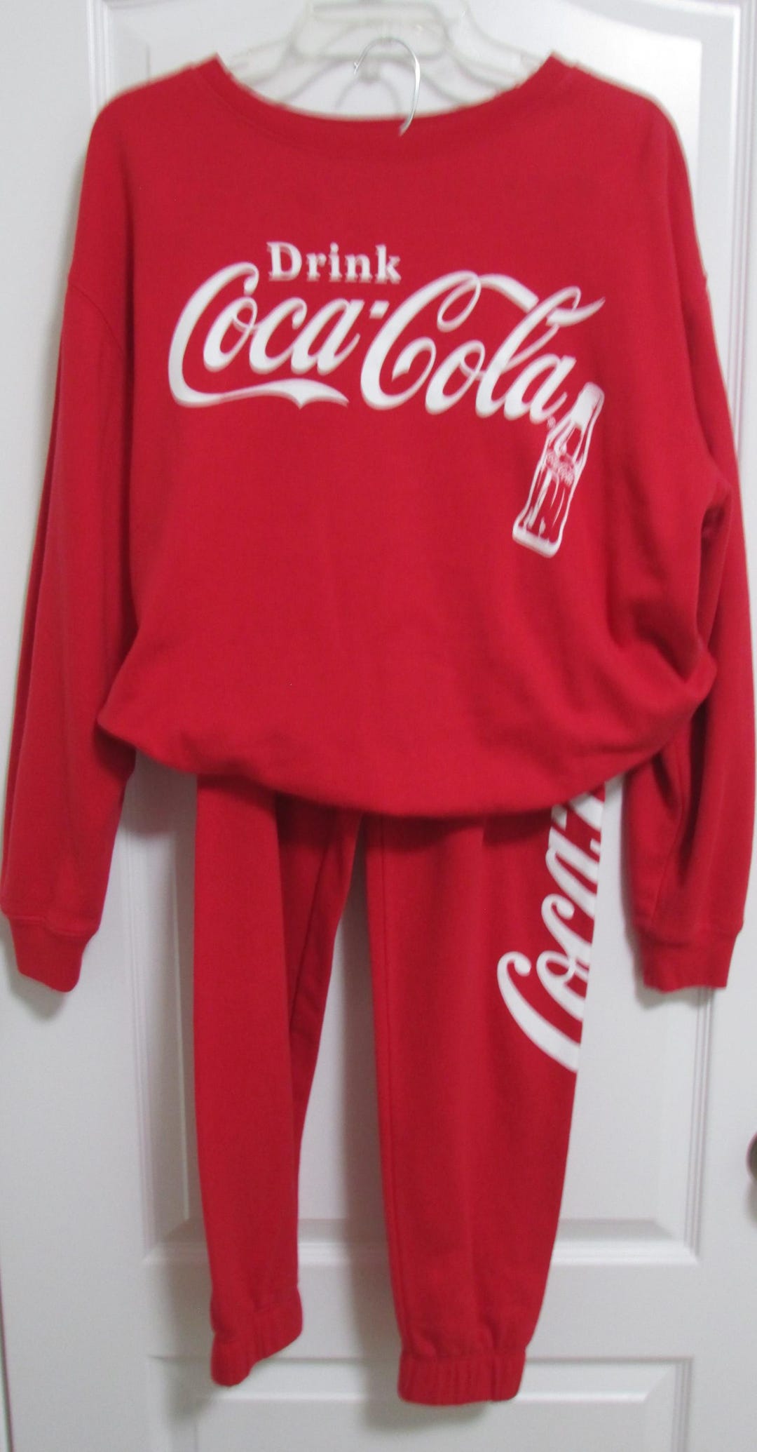Red COCA COLA Sweat Suit Outfit-m - Etsy