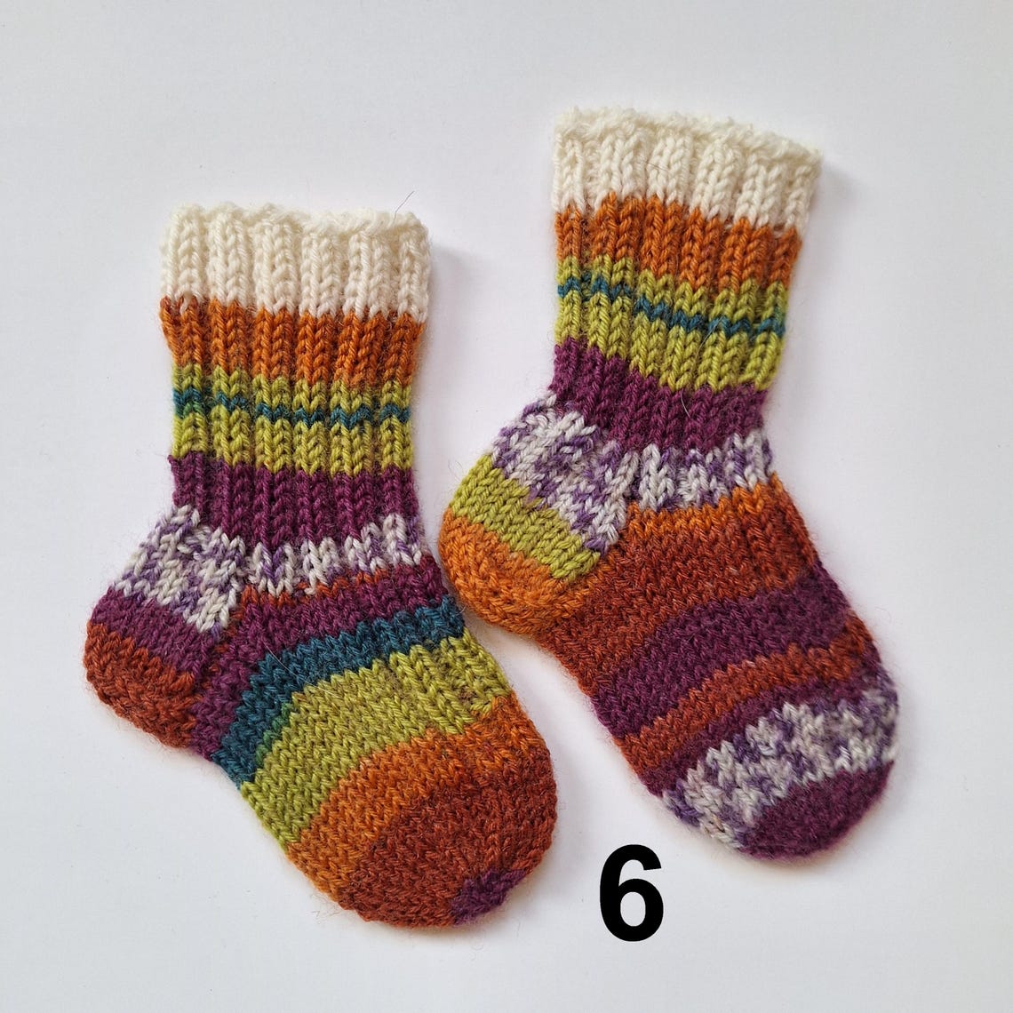 Baby Wool Socks 12 Cm Hand Knitted Baby Socks Handmade Socks Wool Socks ...