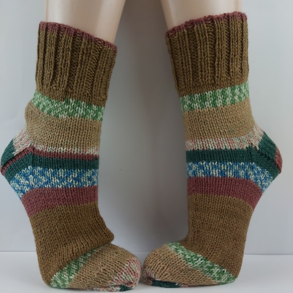 Hand Knit Socks - Etsy