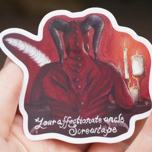 Uncle Screwtape From the Screwtape Letters by C.S. Lewis Sticker ...