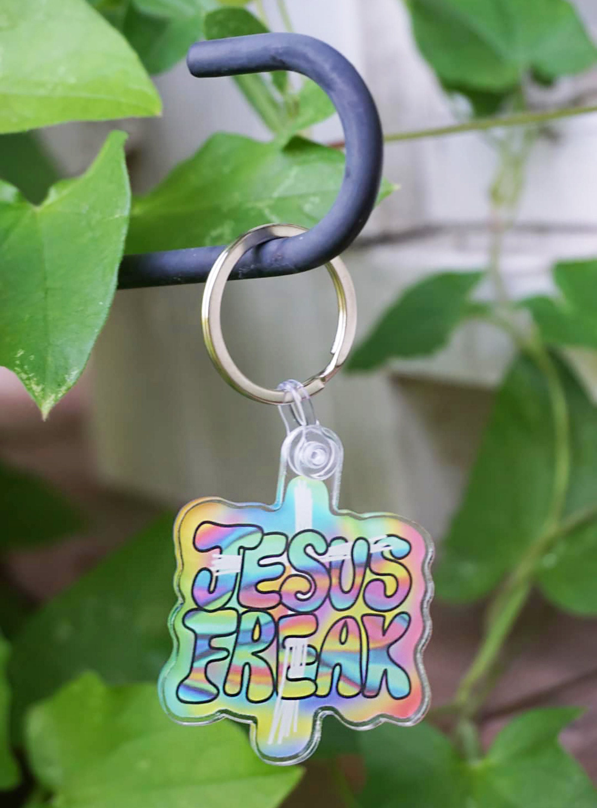 Jesus Freak | Cross | Colorful | Christian Keychain | Backpack ...