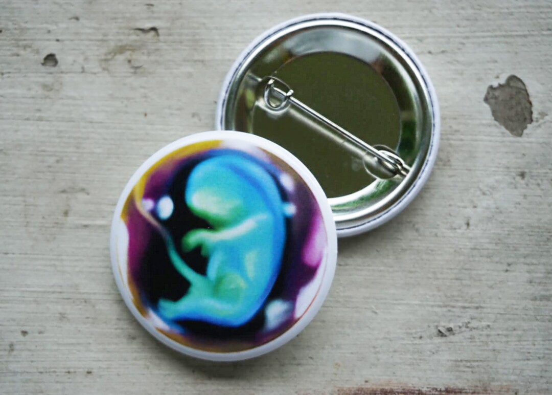 Colorful Baby BUBBLE Button | Pregnancy | Fetus | Ultrasound | Pro Life ...