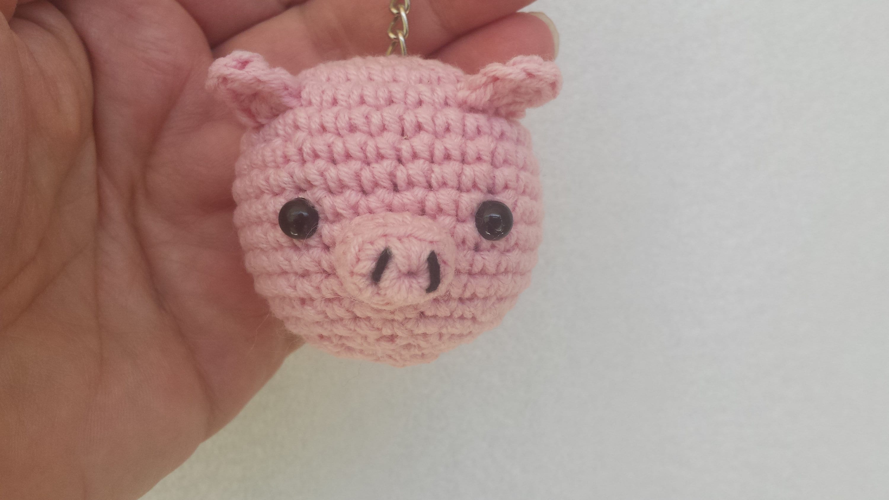 Crochet Pig Pig Key Chain Cute Pig Keychain Tiny Amigurumi - Etsy