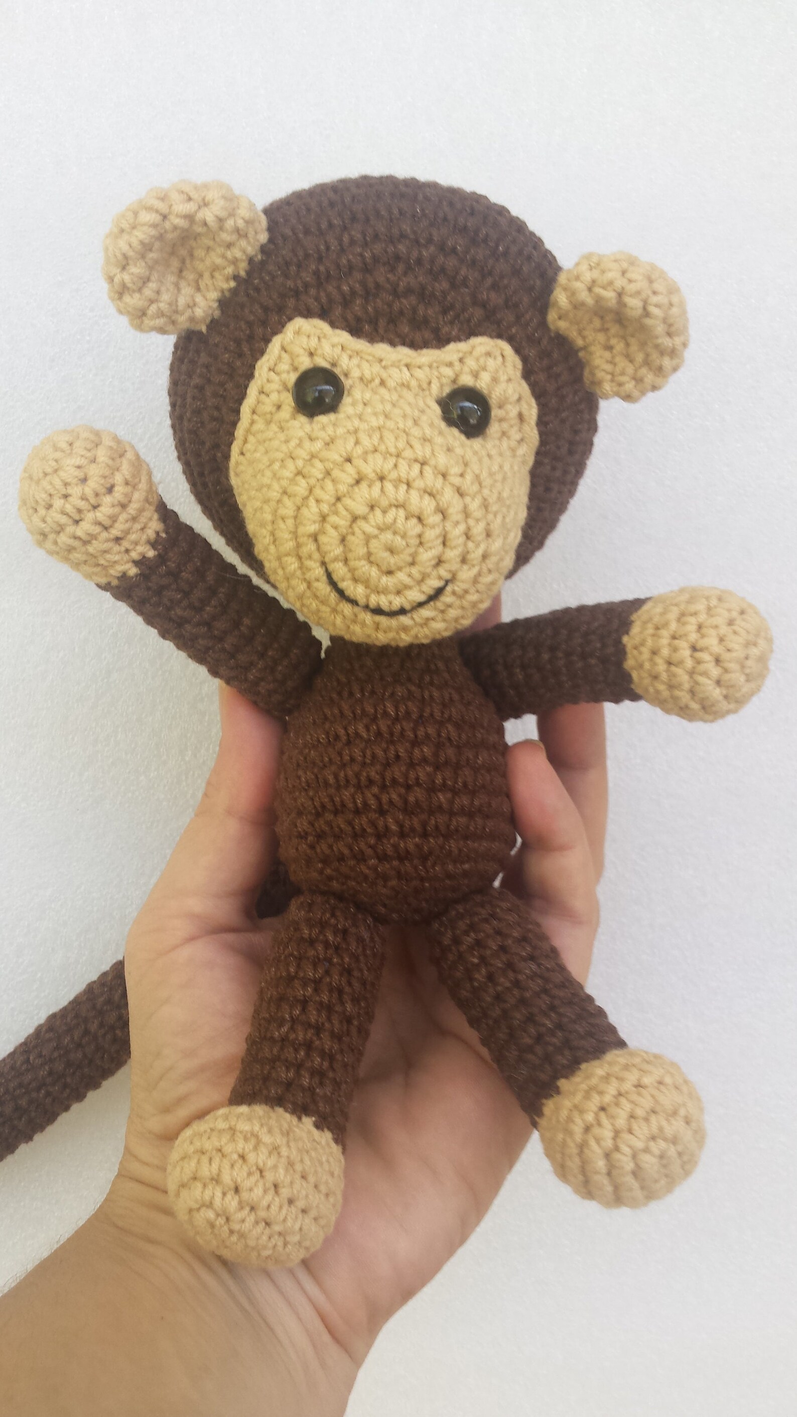 Monkey Stuffed monkey Crochet Monkey Stuffed Toys | Etsy