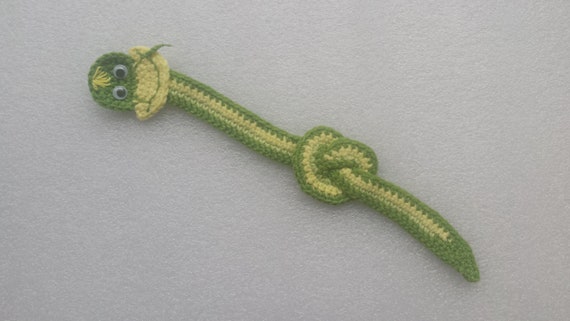 Crochet bookmark Bookmark snake Snake bookmark Teacher | Etsy