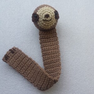 Crochet Bookmark Book Mark Sloth Funny Bookmark Teacher Gifts Crochet ...