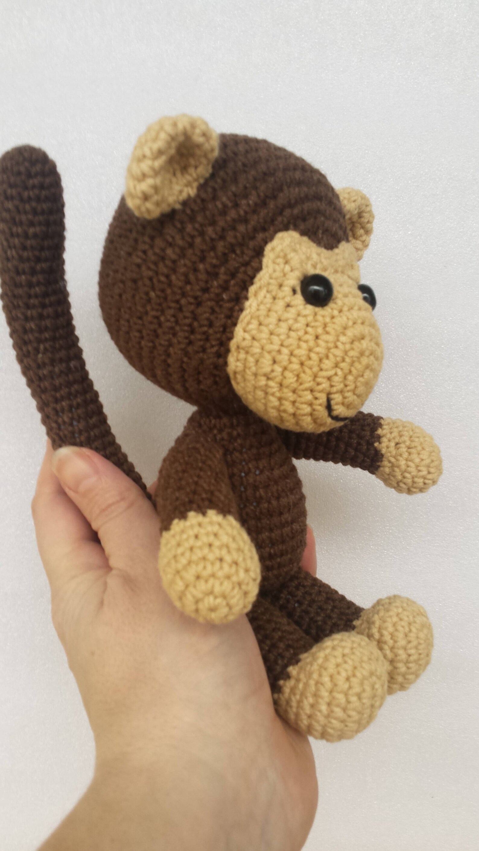 Monkey Stuffed monkey Crochet Monkey Stuffed Toys | Etsy