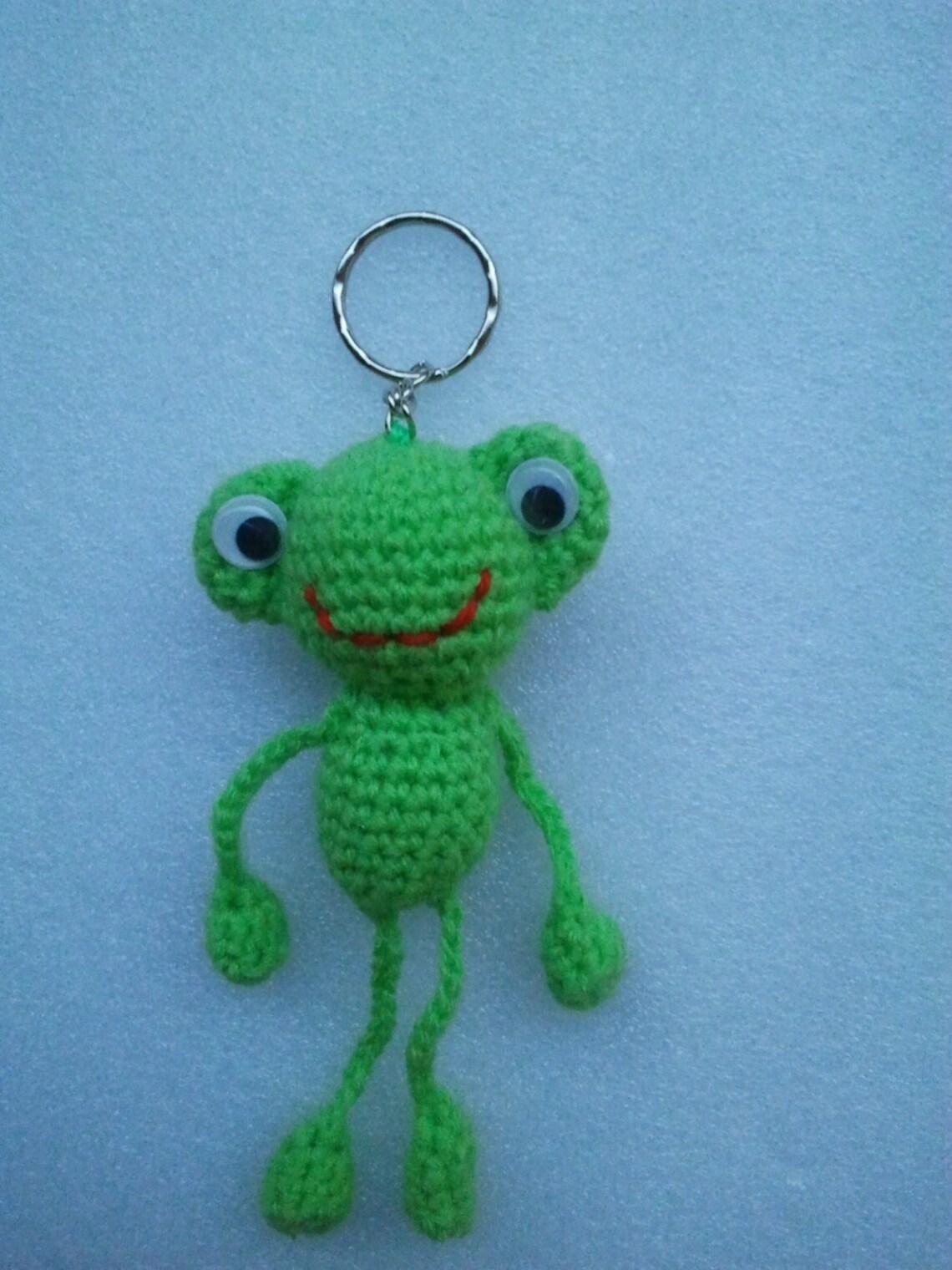Crochet Keychain Frog Amigurumi Frog Stuffed Frog Crochet Frog | Etsy