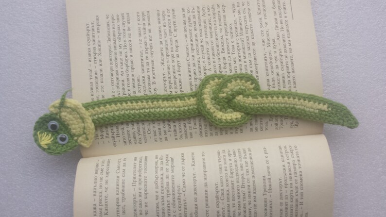 Crochet bookmark Bookmark snake Snake bookmark Teacher | Etsy