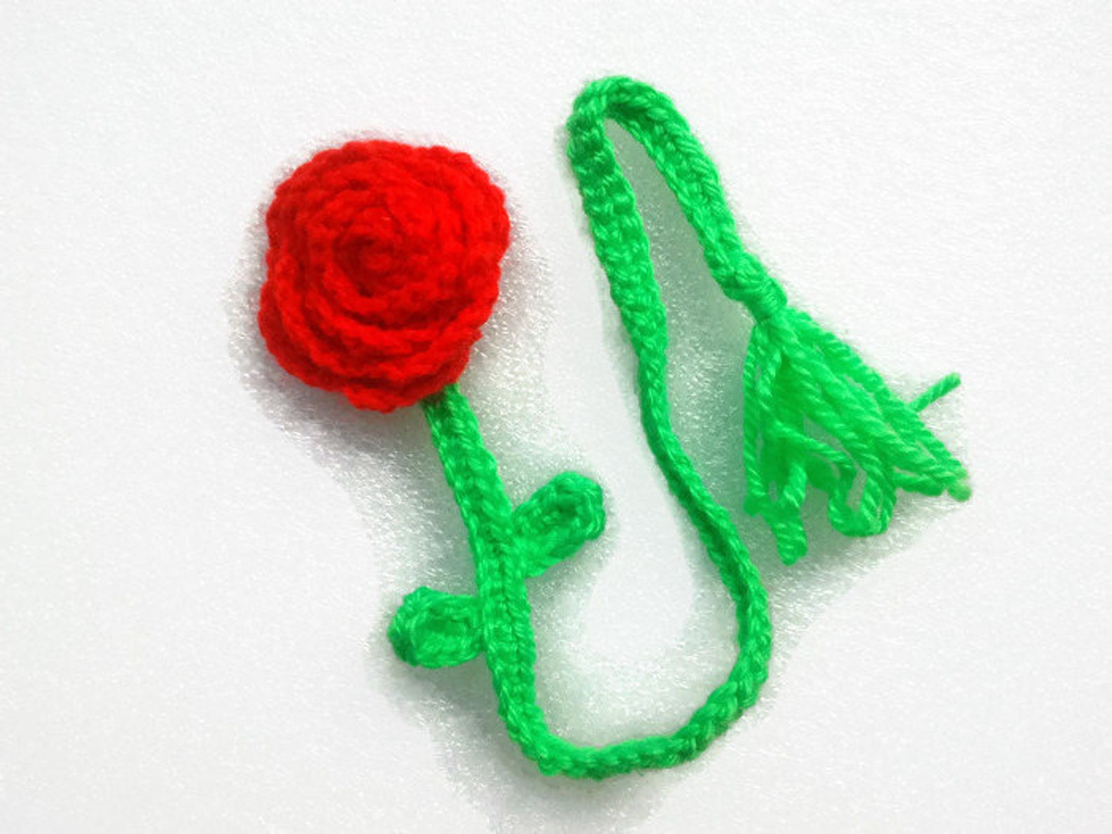 Crochet Bookmark Rose Bookmark Colorful Bookmark Book Lover - Etsy