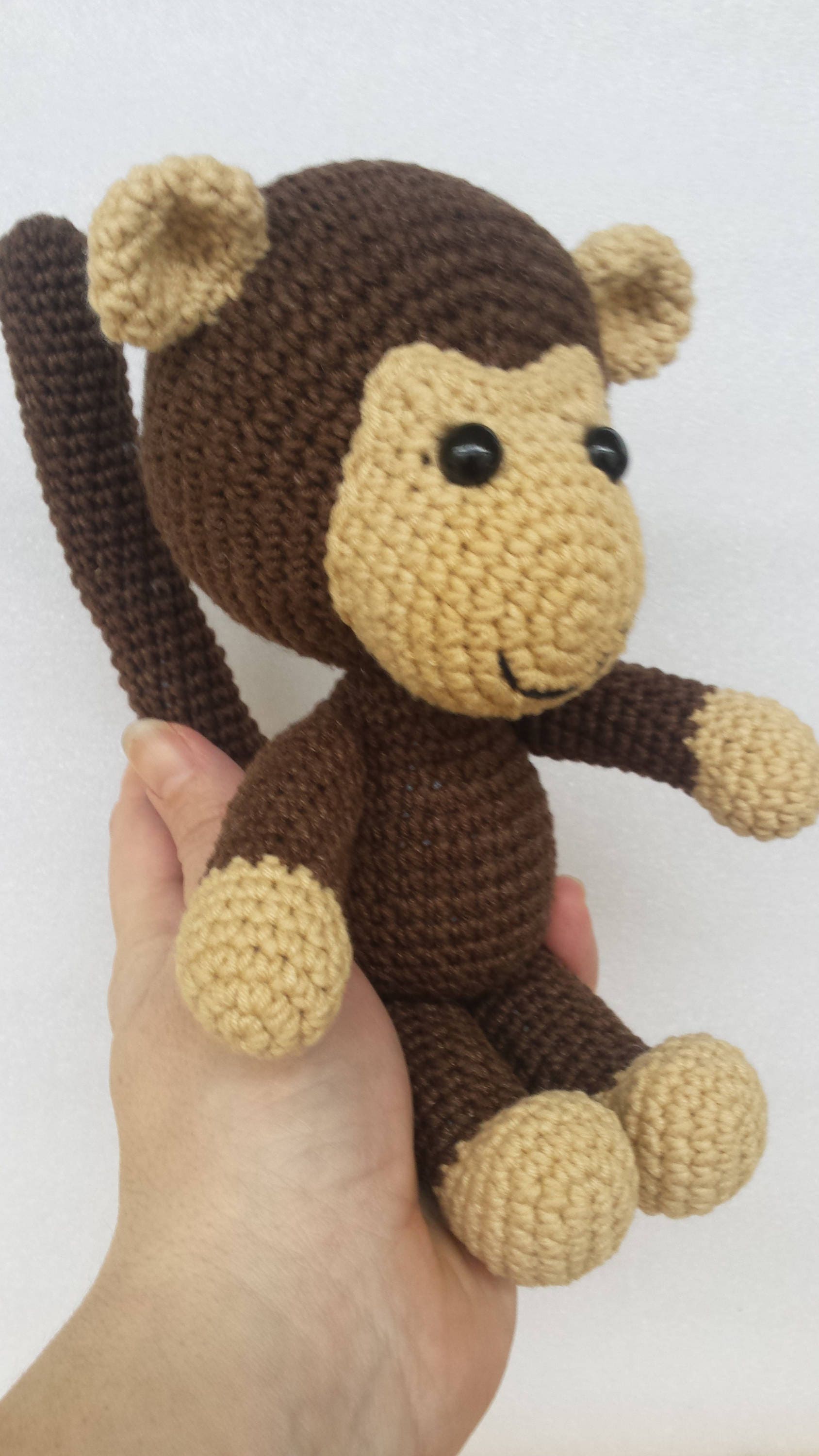 Monkey Stuffed monkey Crochet Monkey Stuffed Toys | Etsy